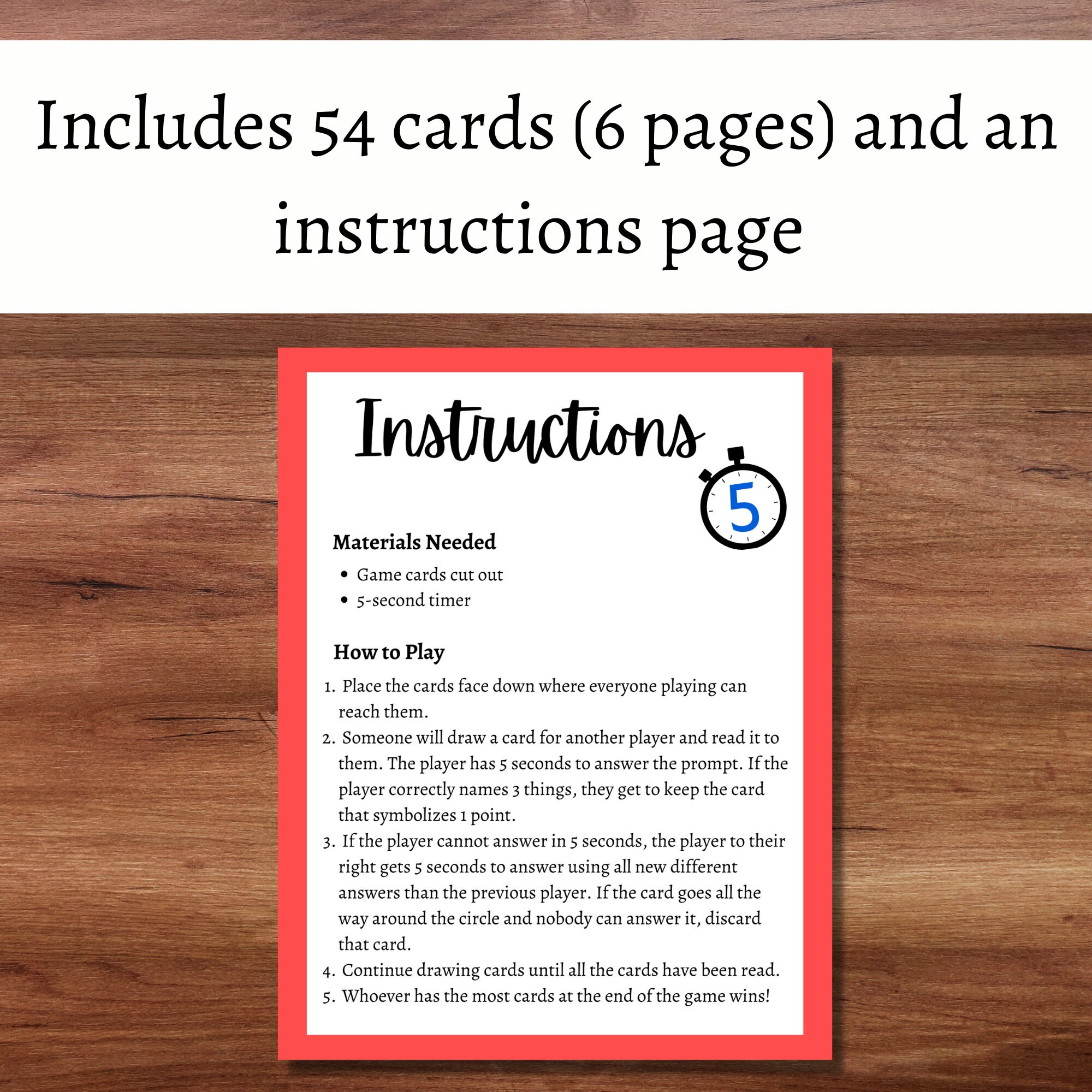 4th of July 5 Second Game, Printable Independence Day Activity for Kids ...