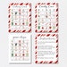 Candy Cane Bingo Cards, Christmas Party Game for Kids, Teens, and ...