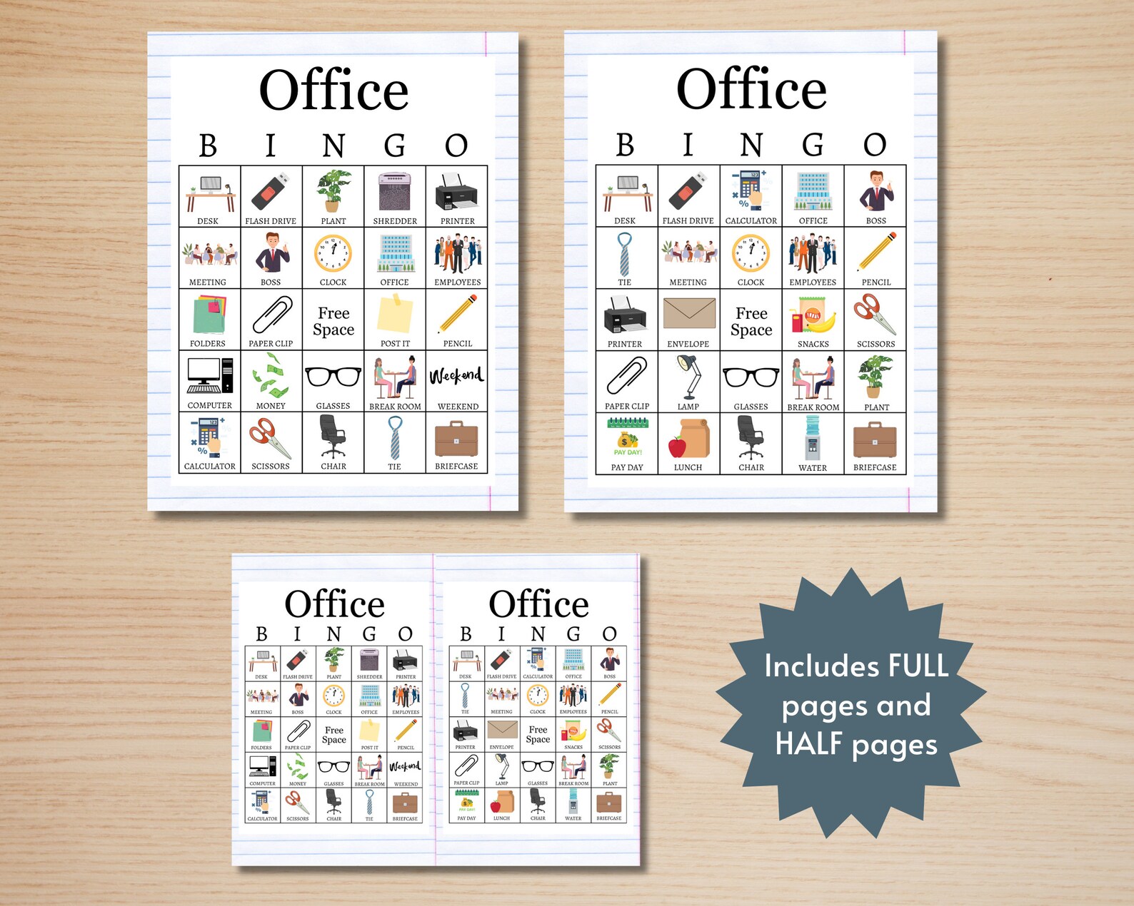 Office Bingo Cards, Printable Office Party Game for All Ages - Etsy
