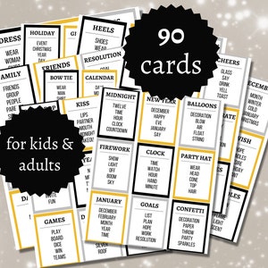 New Year's Eve Taboo Game, Printable New Year Party Game, Holiday ...