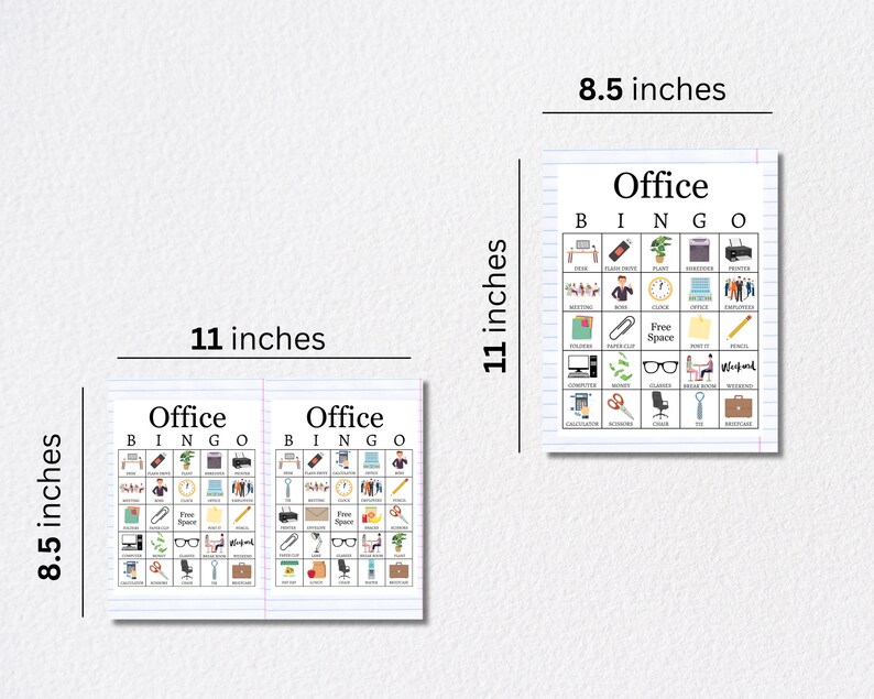 Office Bingo Cards, Printable Office Party Game for All Ages - Etsy