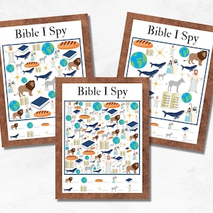 Bible I Spy, Printable Bible Game for Kids, Christian Search and Find ...