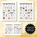 Hollywood Bingo Cards, Printable Movie Night Party Game, Includes Full ...