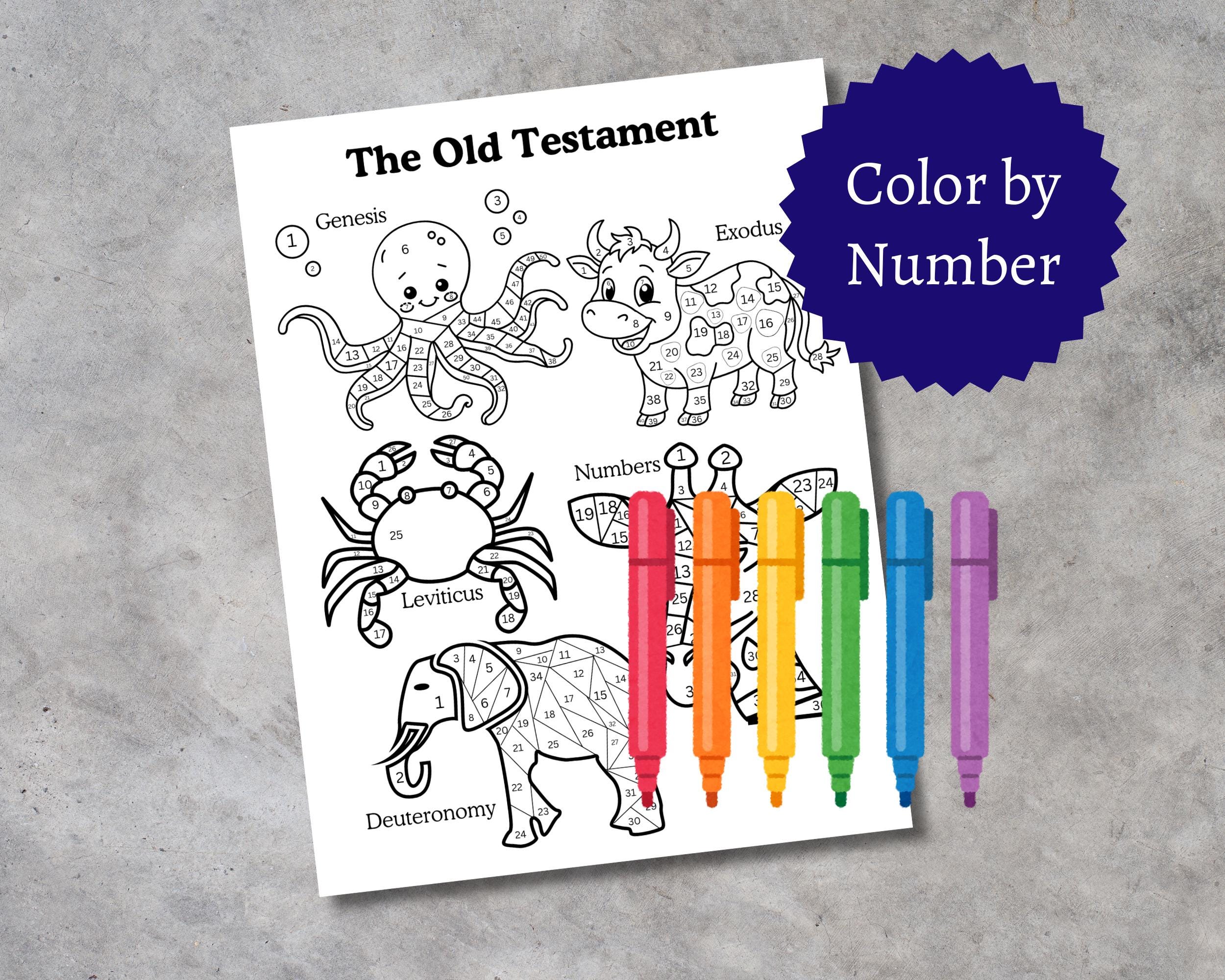 Old Testament Reading Chart for Kids, Printable Bible Reading Tracker ...