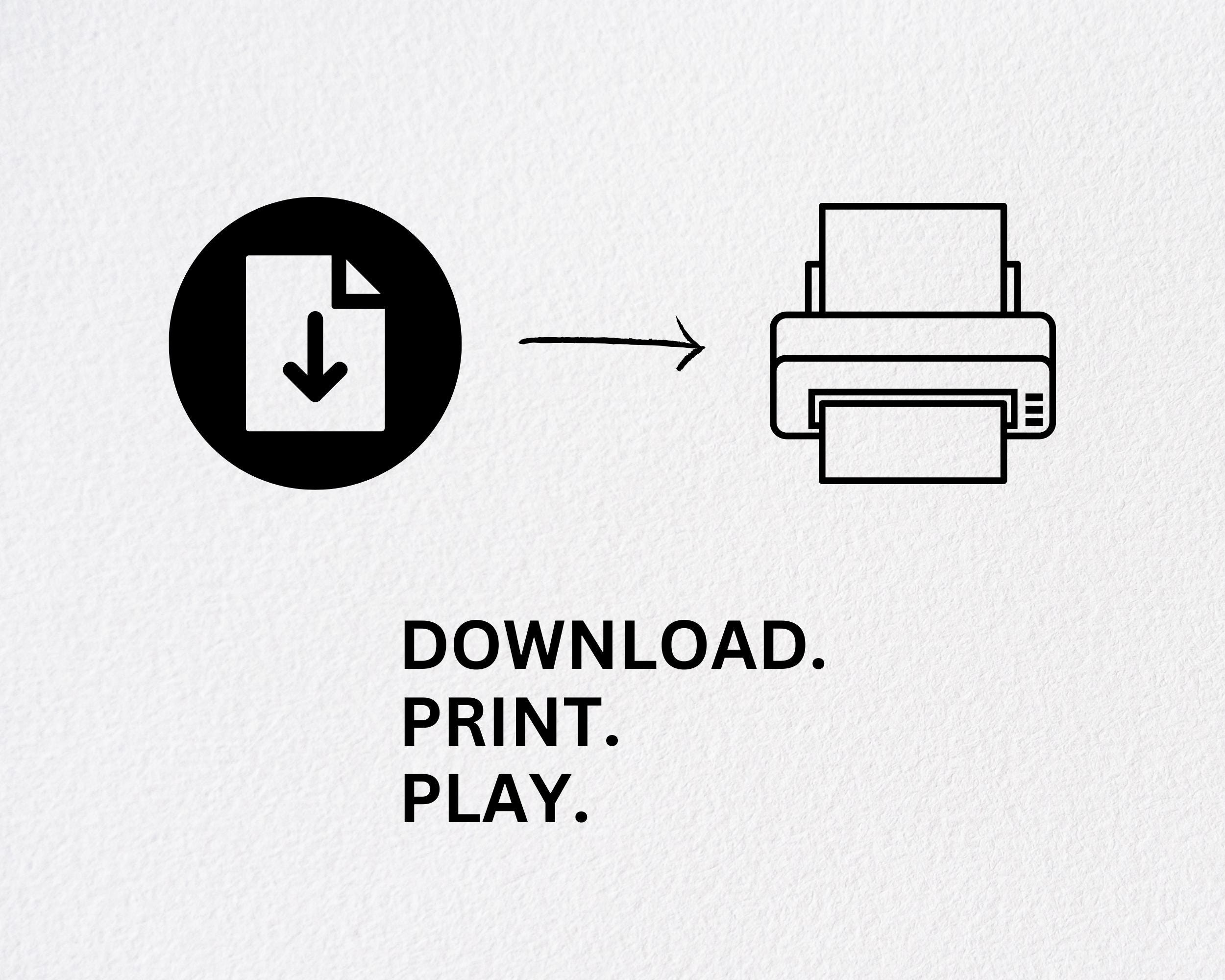 Kids 5 Second Game, Printable Think Fast Party Game for Children ...