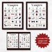 Vampire Bingo Cards, Printable Dracula Party Game for Kids, Teens, and ...
