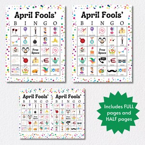 April Fools Day Bingo, Printable April 1st Party Game for Kids, Teens ...