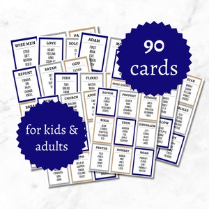 Bible Taboo Cards, Printable Bible Game for Kids, Teens, and Adults ...