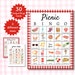 Picnic Bingo Cards, Printable Summer Party Game for Kids, Teens, and ...
