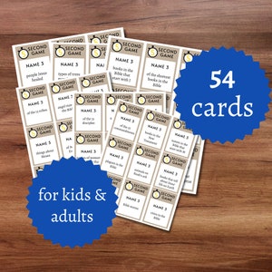 Bible Five Second Game, Printable Bible Game for Kids, Teens, and ...
