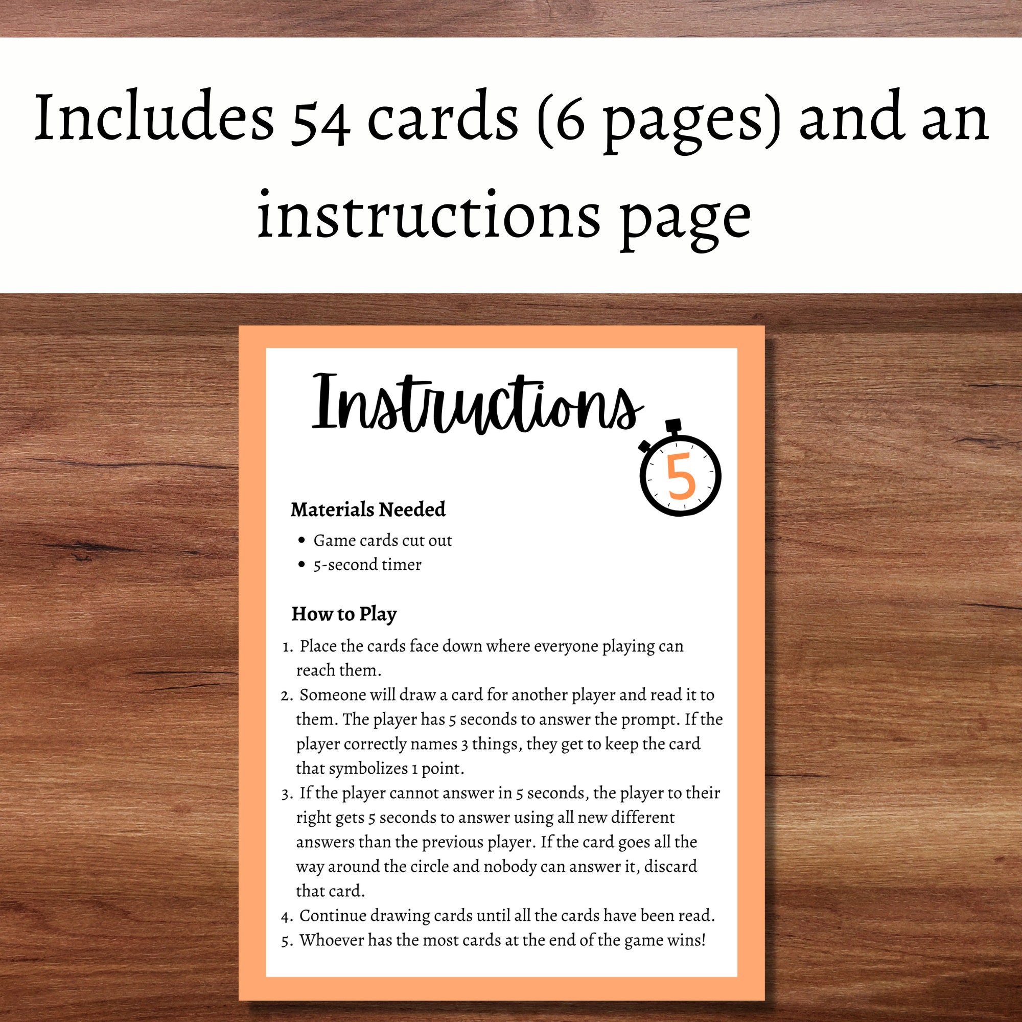 Halloween 5 Second Game, Printable Halloween Party Game for Teens and ...