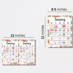 Sewing Bingo Cards, Printable Sewing Class Game for Kids, Teens, and ...