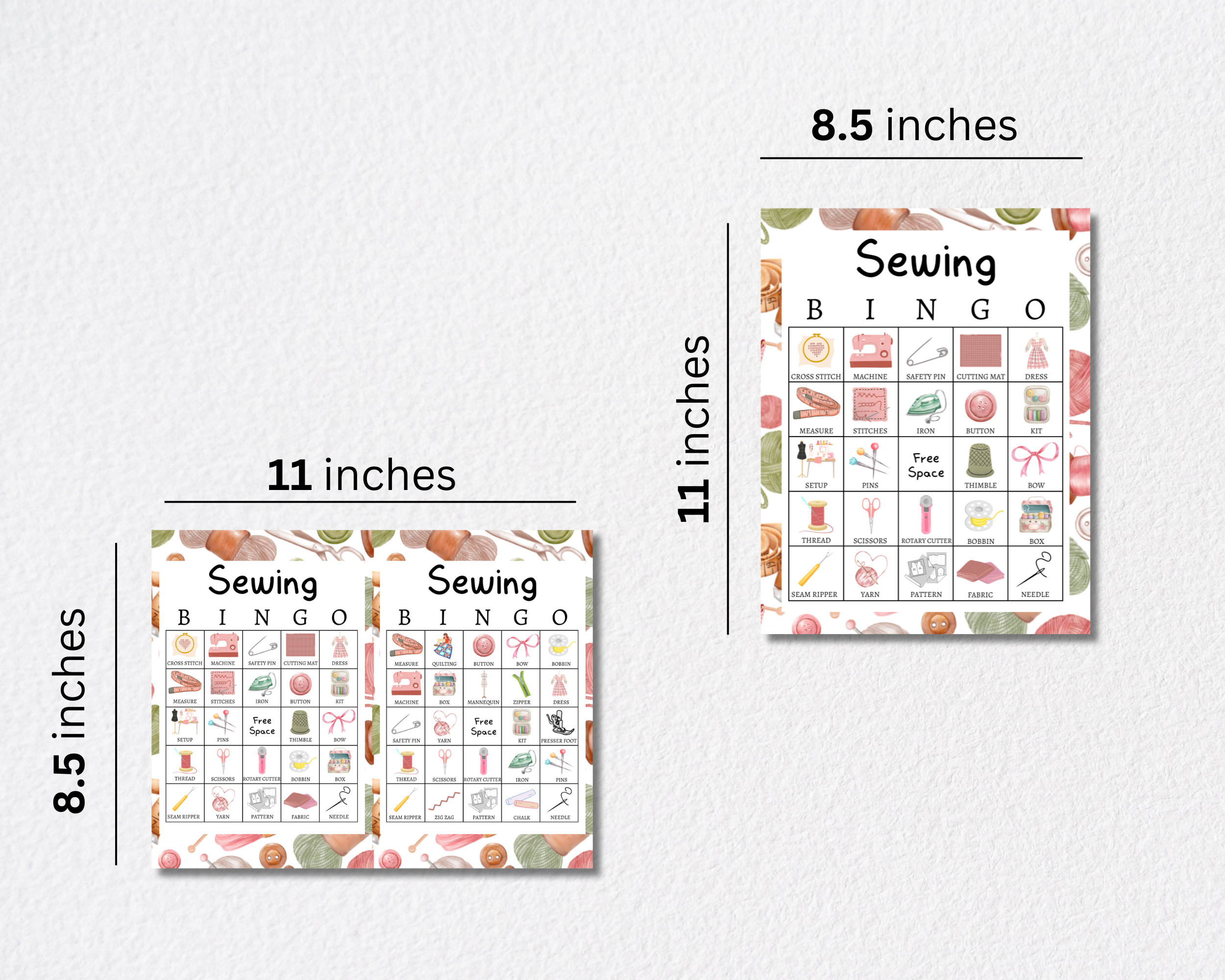 Sewing Bingo Cards, Printable Sewing Class Game for Kids, Teens, and ...