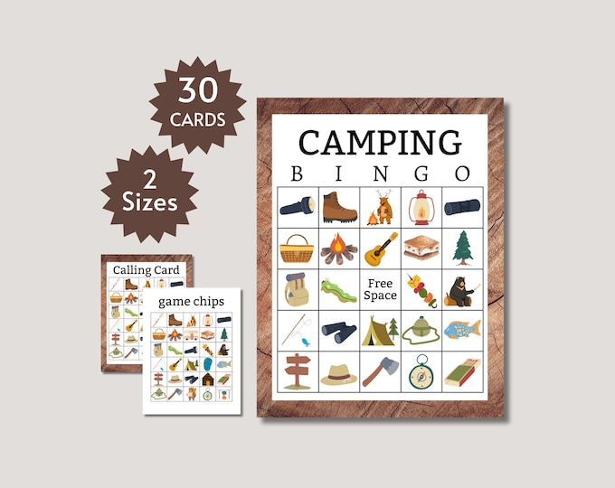 National Parks Bingo - 50 Cards, PRINTABLE, Senior Citizen Activities ...