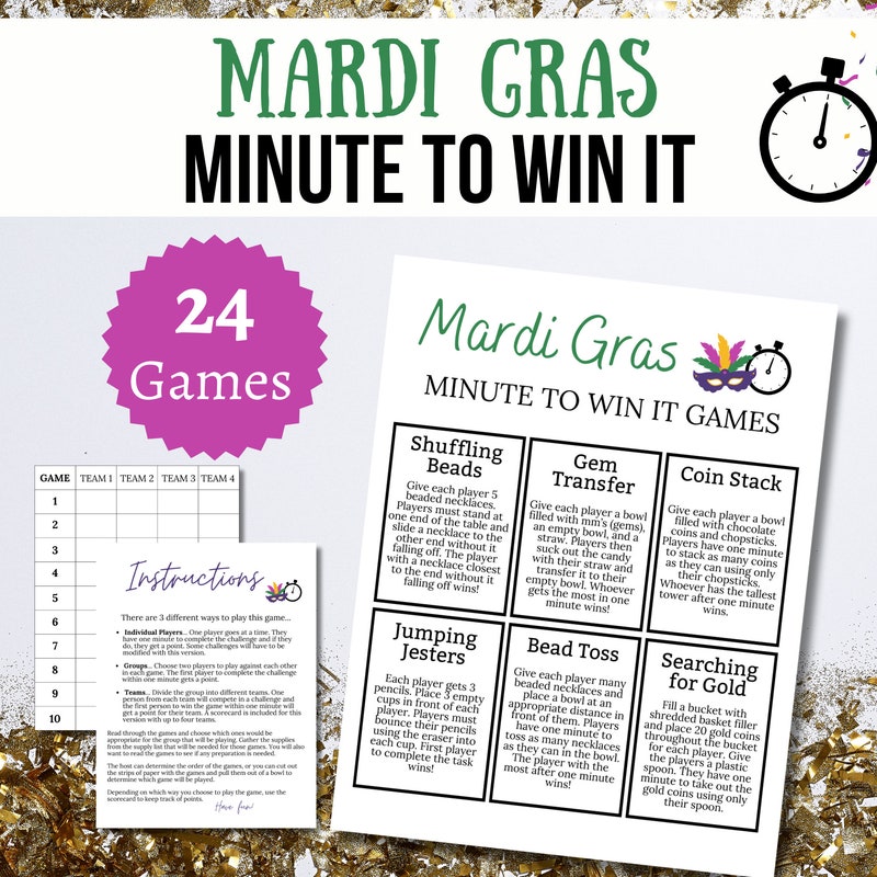 Minute to Win It - Etsy