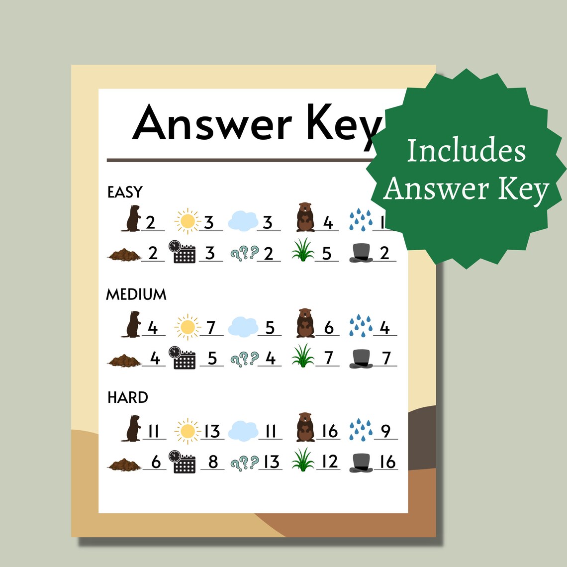 Groundhog Day I Spy Game, Printable Groundhog Activity for Kids - Etsy