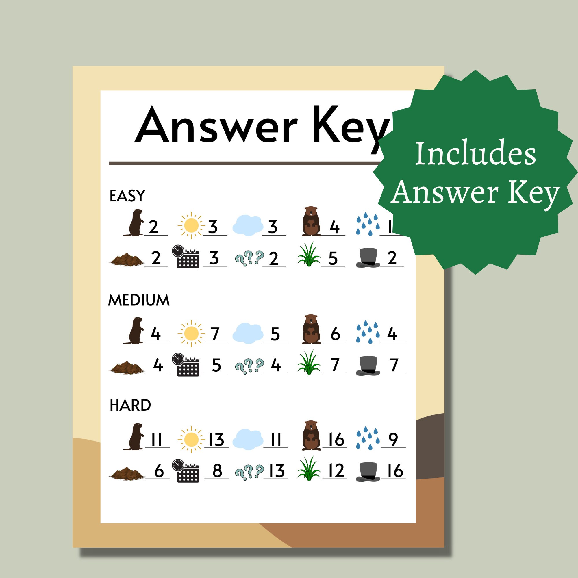 Groundhog Day I Spy Game, Printable Groundhog Activity for Kids - Etsy