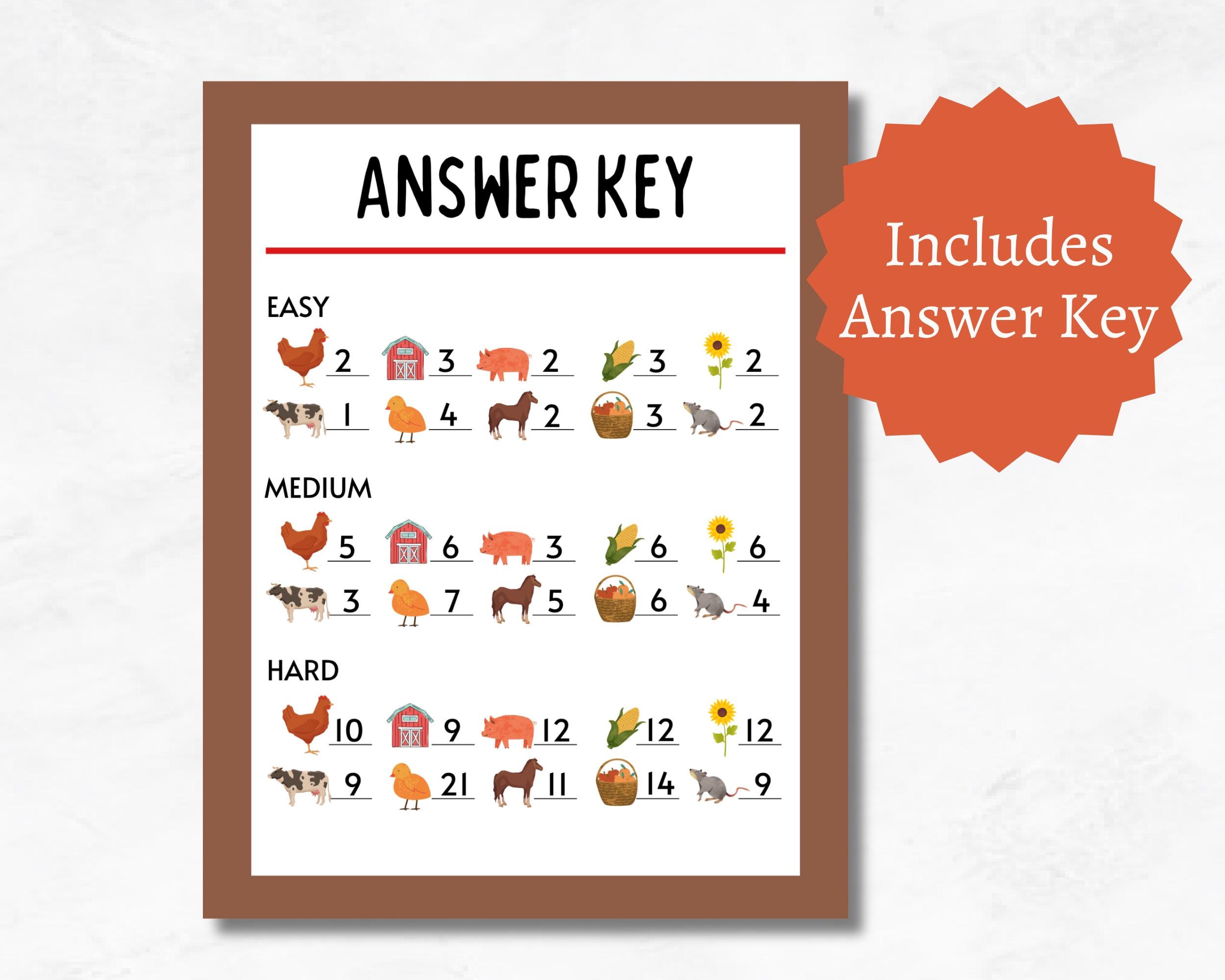 Farm Search and Find Game, Printable Farm-themed Party Game for Kids ...