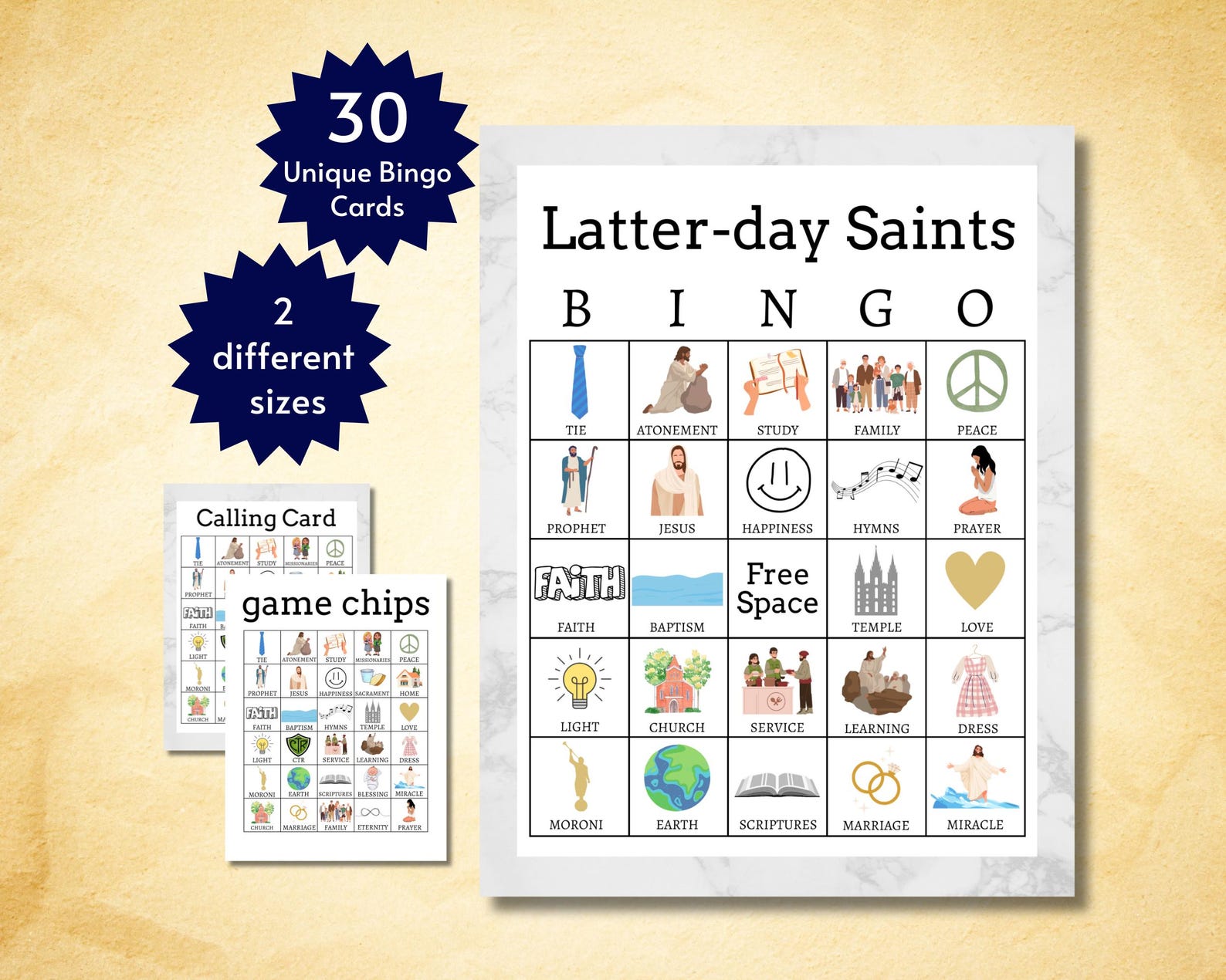 Latter-day Saints Bingo, Printable LDS Party Game for Kids, Teens, and ...