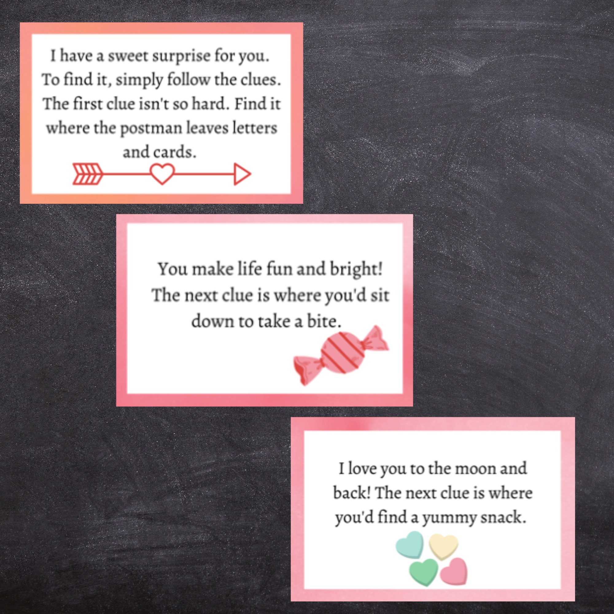 Valentine's Day Scavenger Hunt for Kids, Cupid Family Treasure Hunt ...