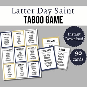 LDS Games Bundle, Printable LDS Games, Latter Day Saint Games, Book of ...