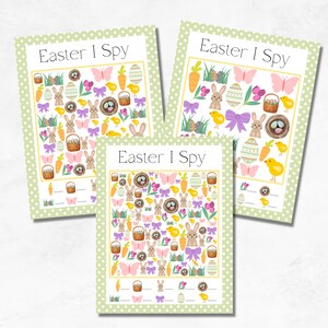 Easter I Spy Game, Printable Easter Party Activity for Kids, Includes ...