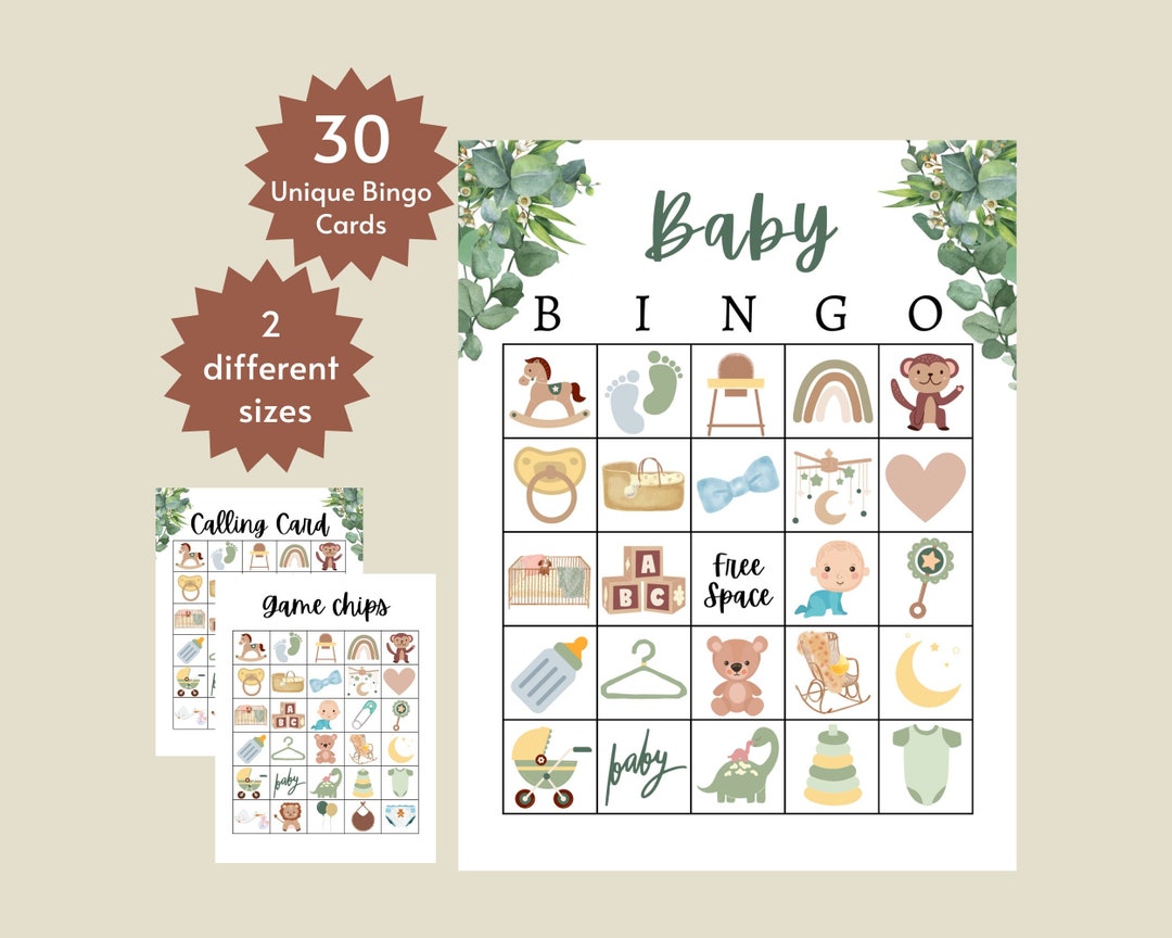 Baby Shower Bingo, Baby Bingo Game, Baby Shower Games Printable, Baby ...