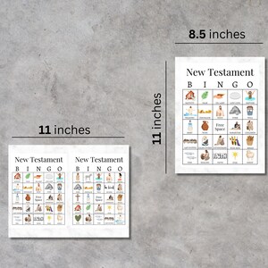 New Testament Bingo Cards, Bible Party Game for Kids, Teens, and Adults ...
