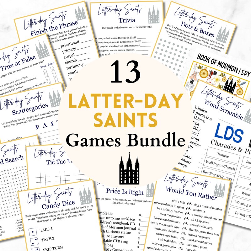 Lds Games - Etsy