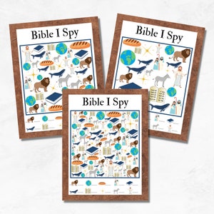 Bible I Spy, Printable Bible Game for Kids, Christian Search and Find ...
