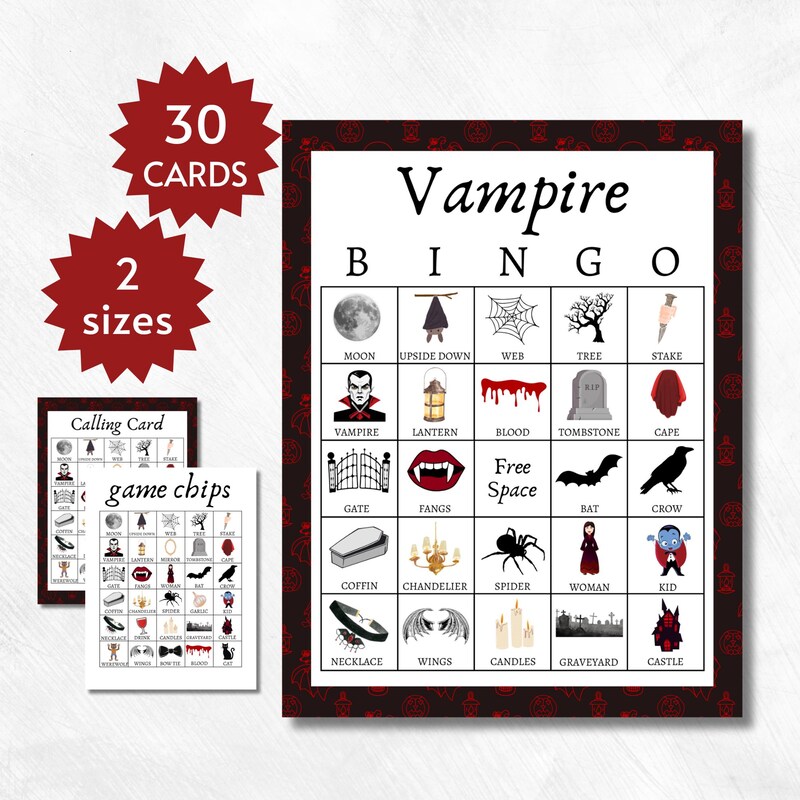 Vampire Cards - Etsy
