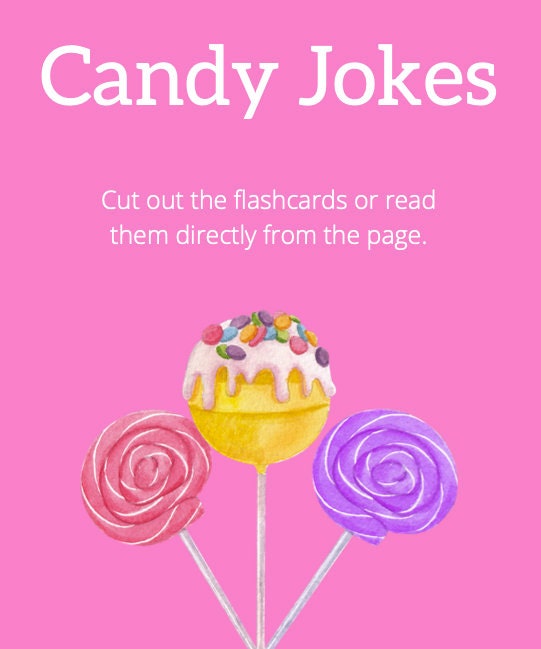 Candy Jokes Note Cards, Funny Printable Lunchbox Notes, Valentine's Day ...