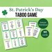 St. Patrick's Day Taboo Game, Printable Party Game for Kids, Teens, and ...