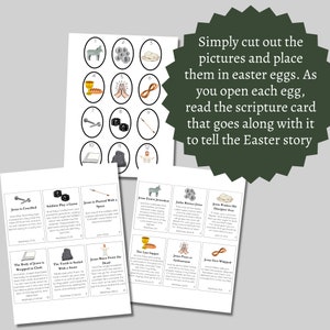 Resurrection Eggs Printable, Religious Easter Story Activity for Kids ...
