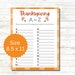 Thanksgiving A to Z Race Game, Printable Fall Activity, Thanksgiving ...