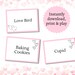 Valentine's Day Pictionary Cards, Printable Valentine's Charades ...