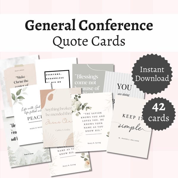 Physical Quote Cards - Etsy