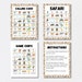 Safari Bingo Cards, Printable Animals Party Game for Kids, Zoo Activity ...