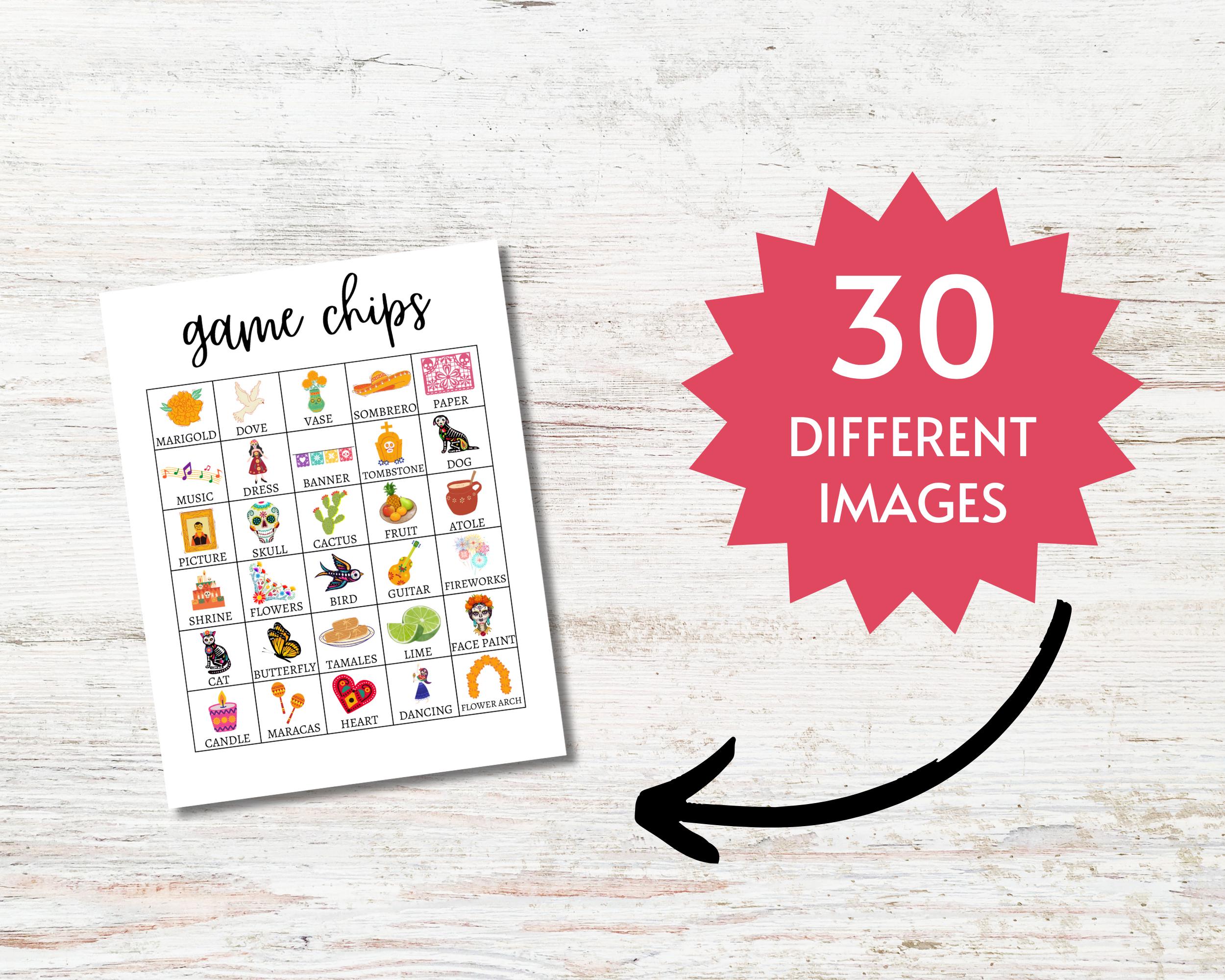 Día De Los Muertos Bingo Cards, Day of the Dead Party Game for Kids ...