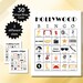 Hollywood Bingo Cards, Printable Movie Night Party Game, Includes Full ...