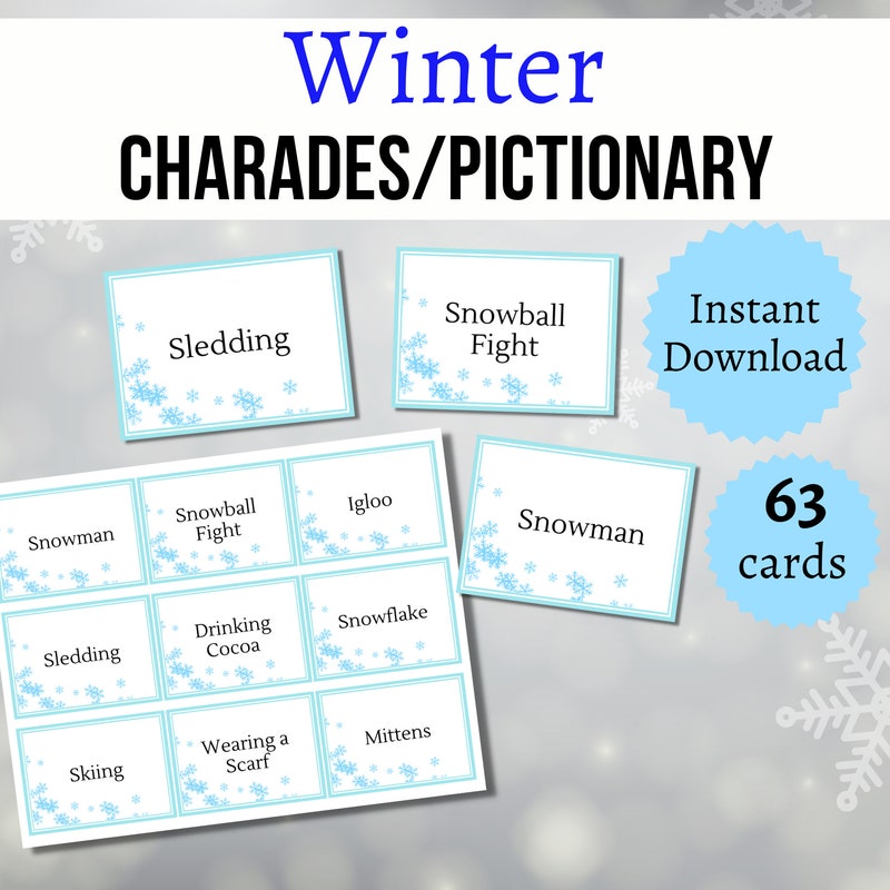 Christmas Pictionary - Etsy