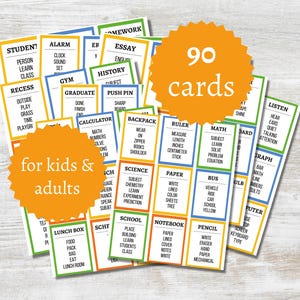 School Taboo Game, Classroom Party Game for Kids, Teens, and Adults ...