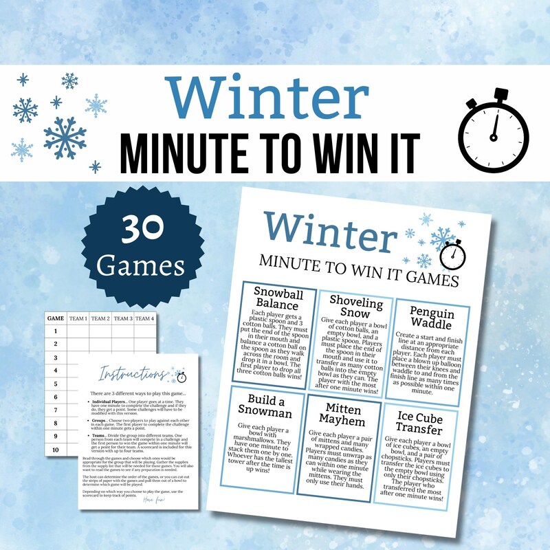 Minute to Win It - Etsy