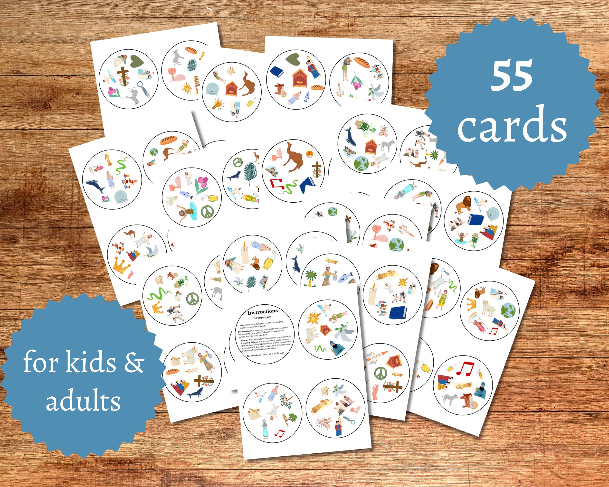 Bible Seek It Cards, Printable Bible Game for Kids and Teens, Christian ...