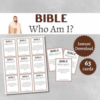 Bible Who Am I Games, Bible Trivia for Kids, Teens Adults, Sunday ...
