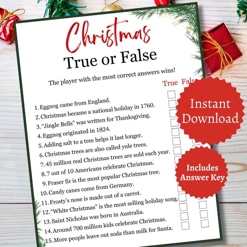 Christmas Party Game - Etsy