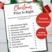 Christmas Price is Right Game, Printable Christmas Party Game, Family ...