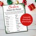 Christmas Finish the Phrase Game, Printable Holiday Party Game for Kids ...