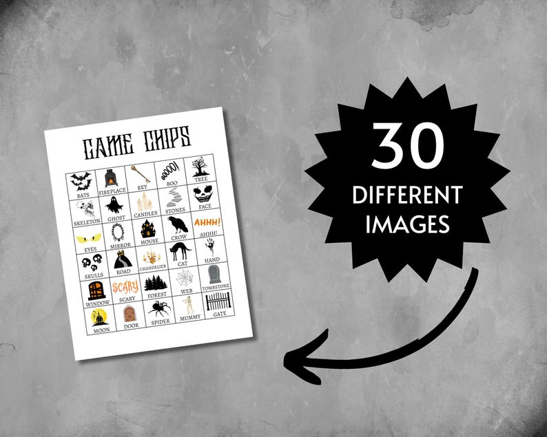 Haunted House Bingo Cards, Printable Halloween Party Game for Kids ...