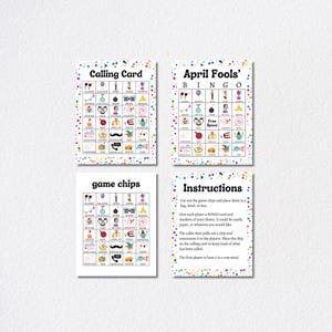 April Fools Day Bingo, Printable April 1st Party Game for Kids, Teens ...